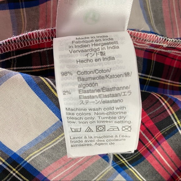 J. Crew | Tops | Nwt J Crew Red And White Plaid Button Down Long Sleeve Blouse Size Medium ...